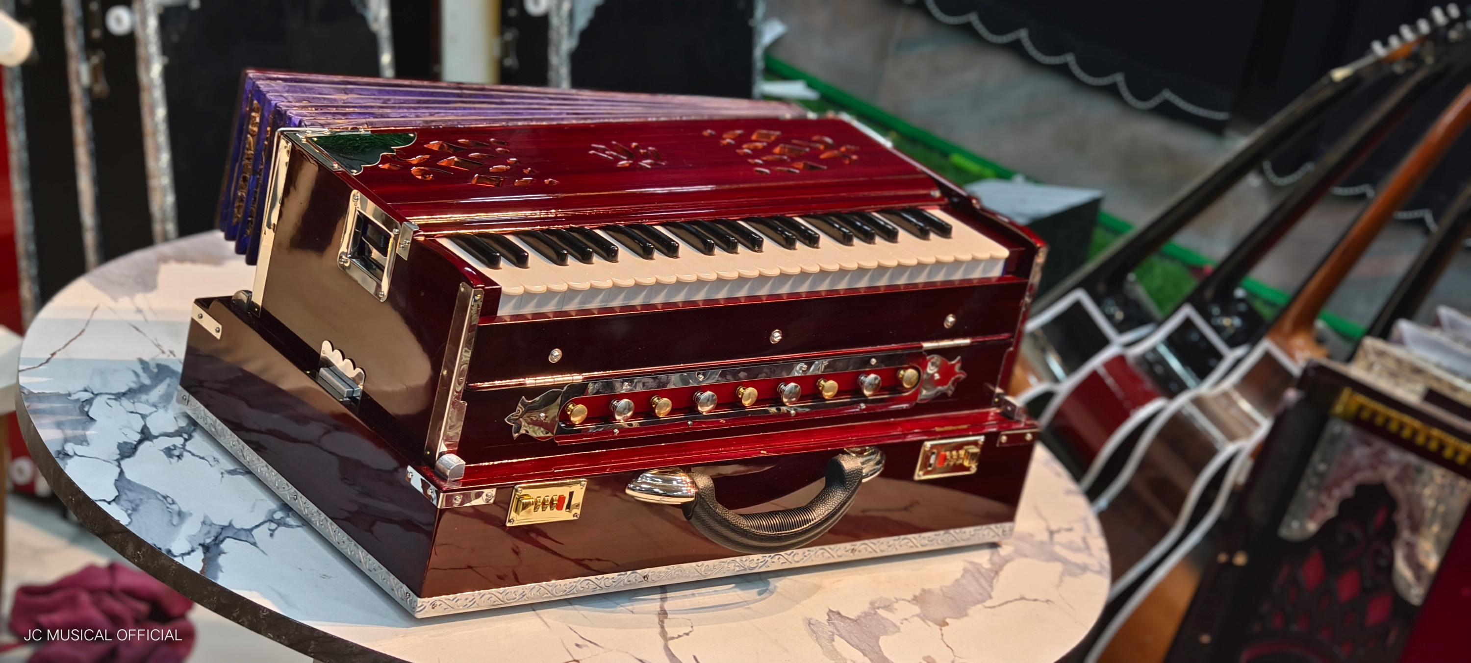 GERMAN JUBILATE ORIGINAL Reed 2Line Harmonium.. Mahagony glossy finish ...